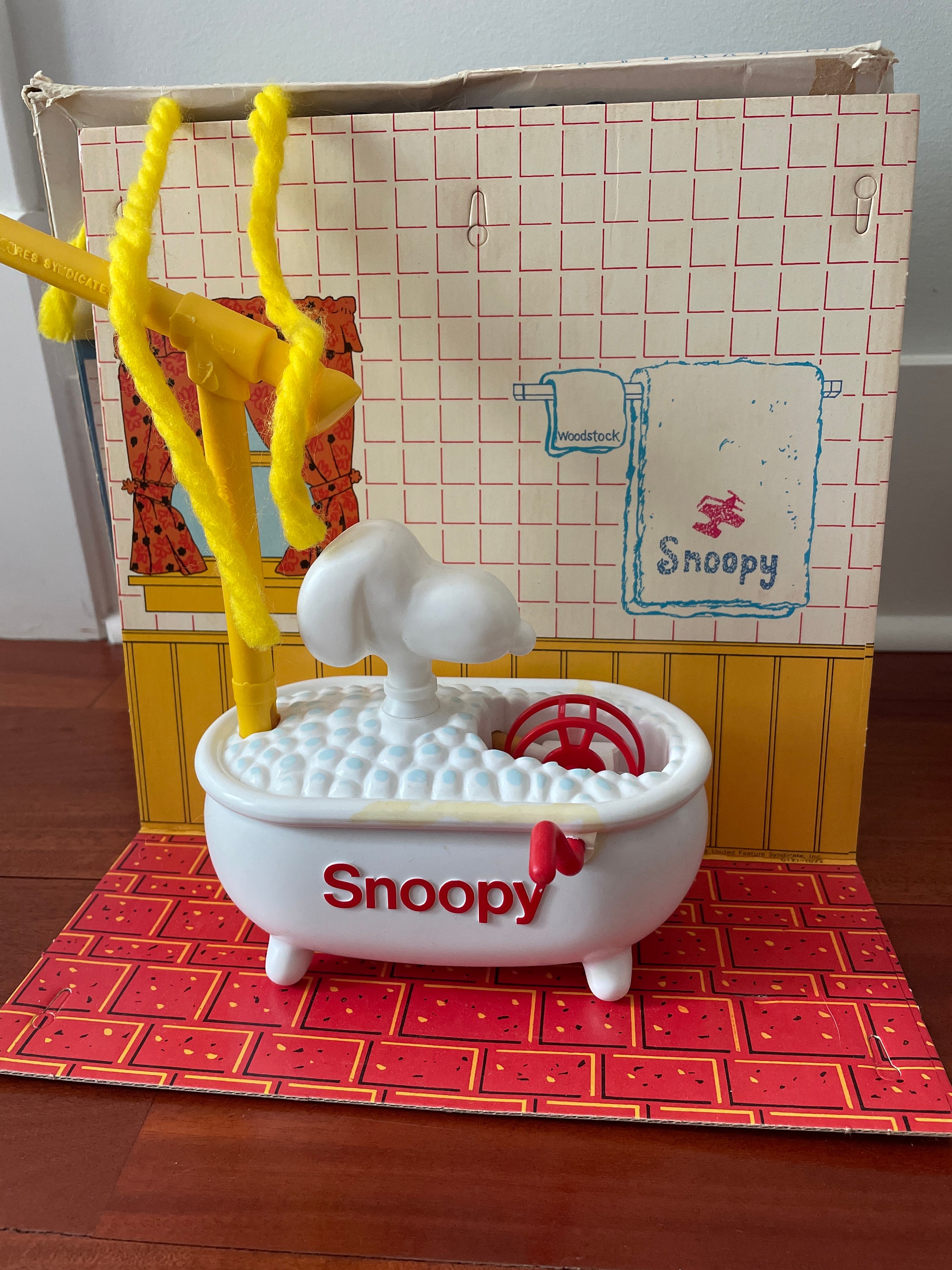 RARE Vintage MIB Peanuts Snoopy Bubble Blowing Tub Toy - Etsy