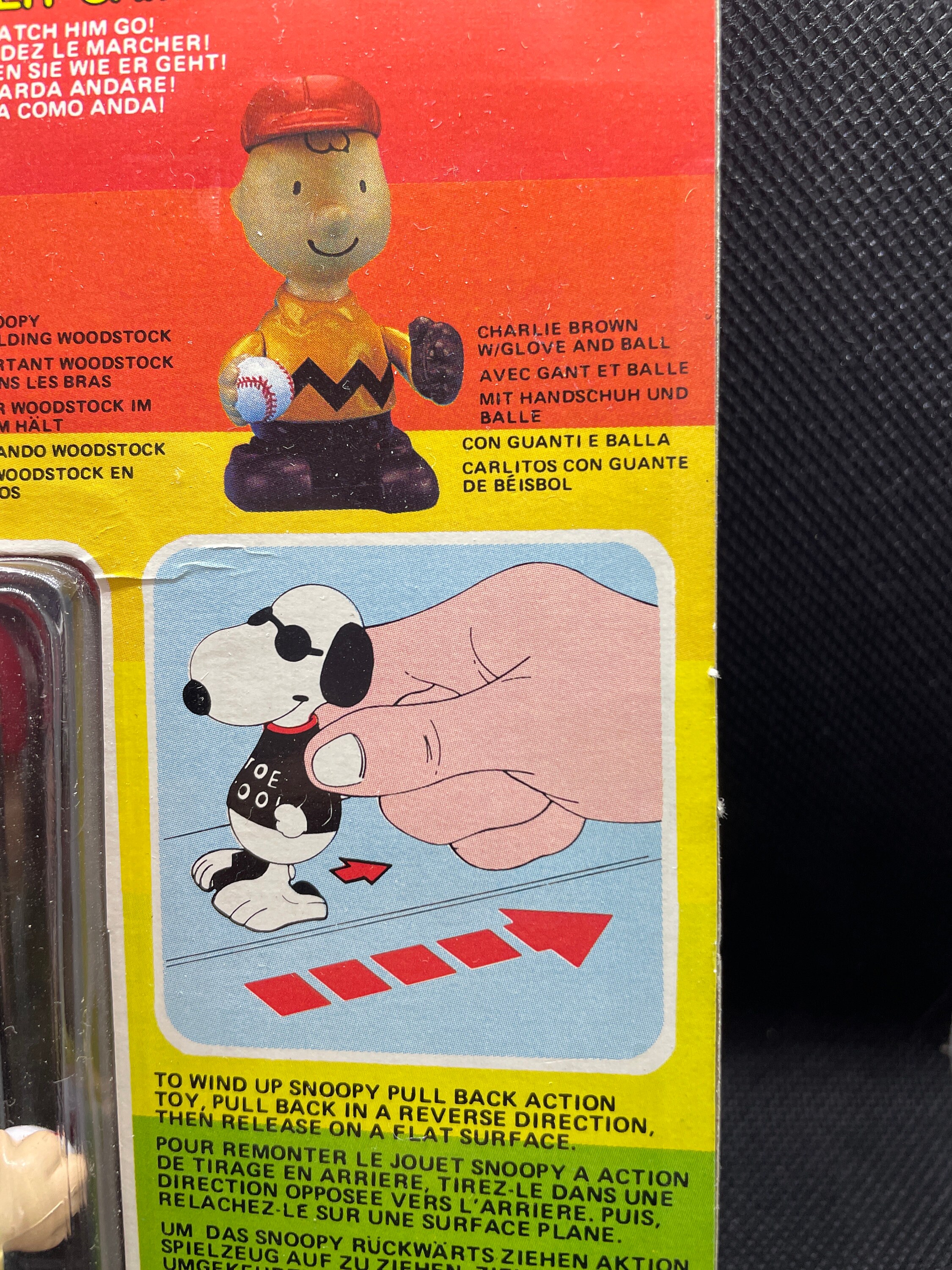 Vintage 1980s Peanuts Charlie Brown Pull Back Wind up Toy MIP - Etsy