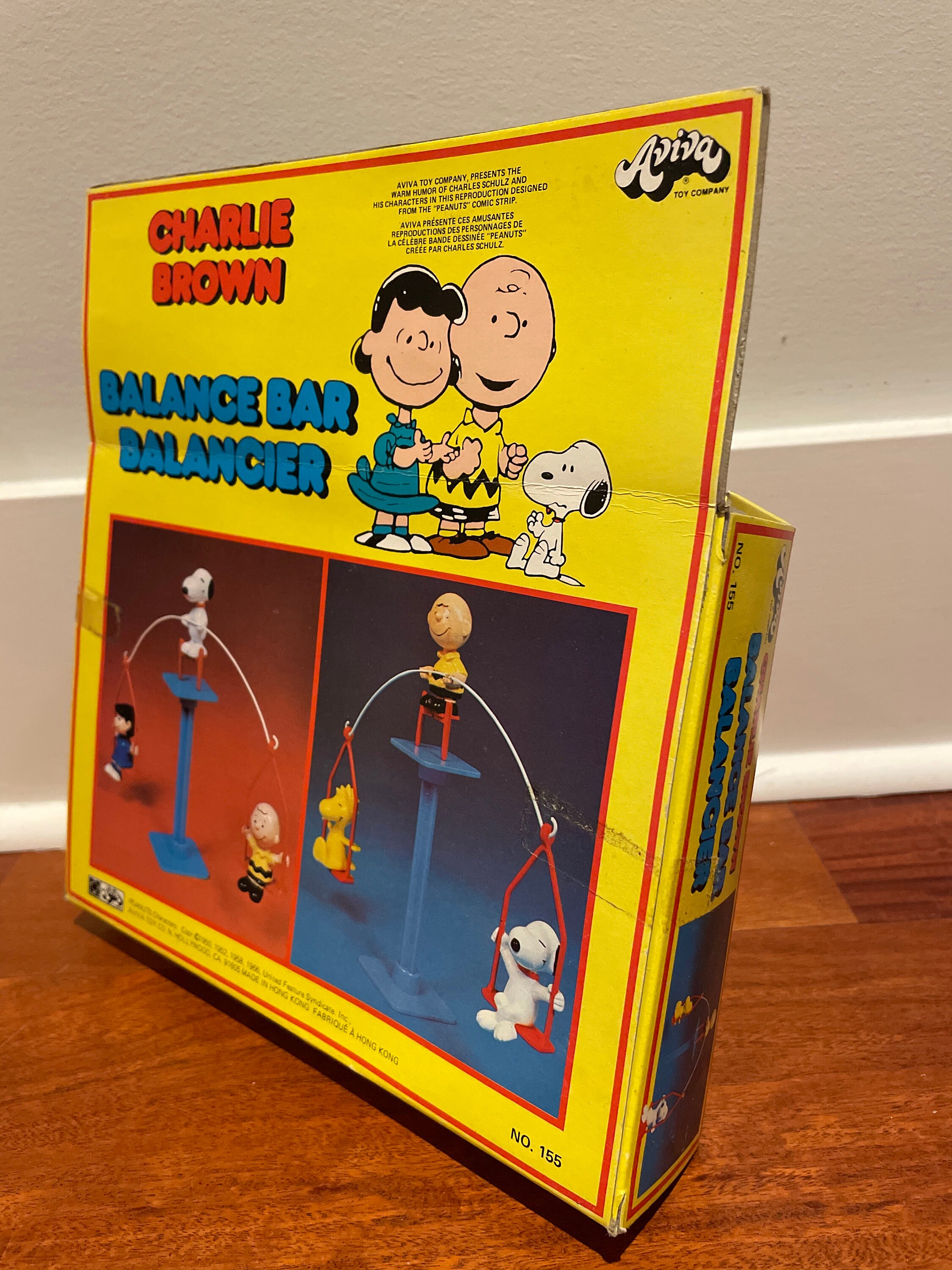 Vintage MIB 1970s Aviva Peanuts Charlie Brown Balancing Bar Balancier Toy SNOOPY - Etsy
