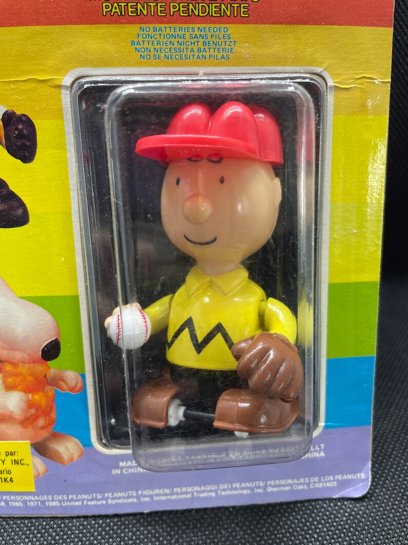 Vintage 1980s Peanuts Charlie Brown Pull Back Wind up Toy MIP - Etsy
