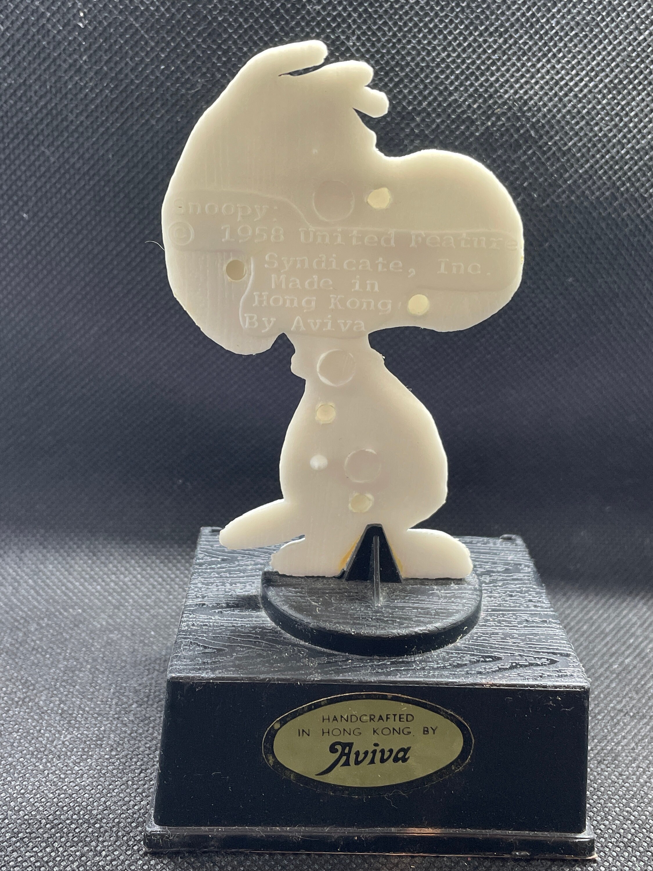 MIB Vintage Aviva Peanuts Snoopy Trophy i'm Sorry - Etsy