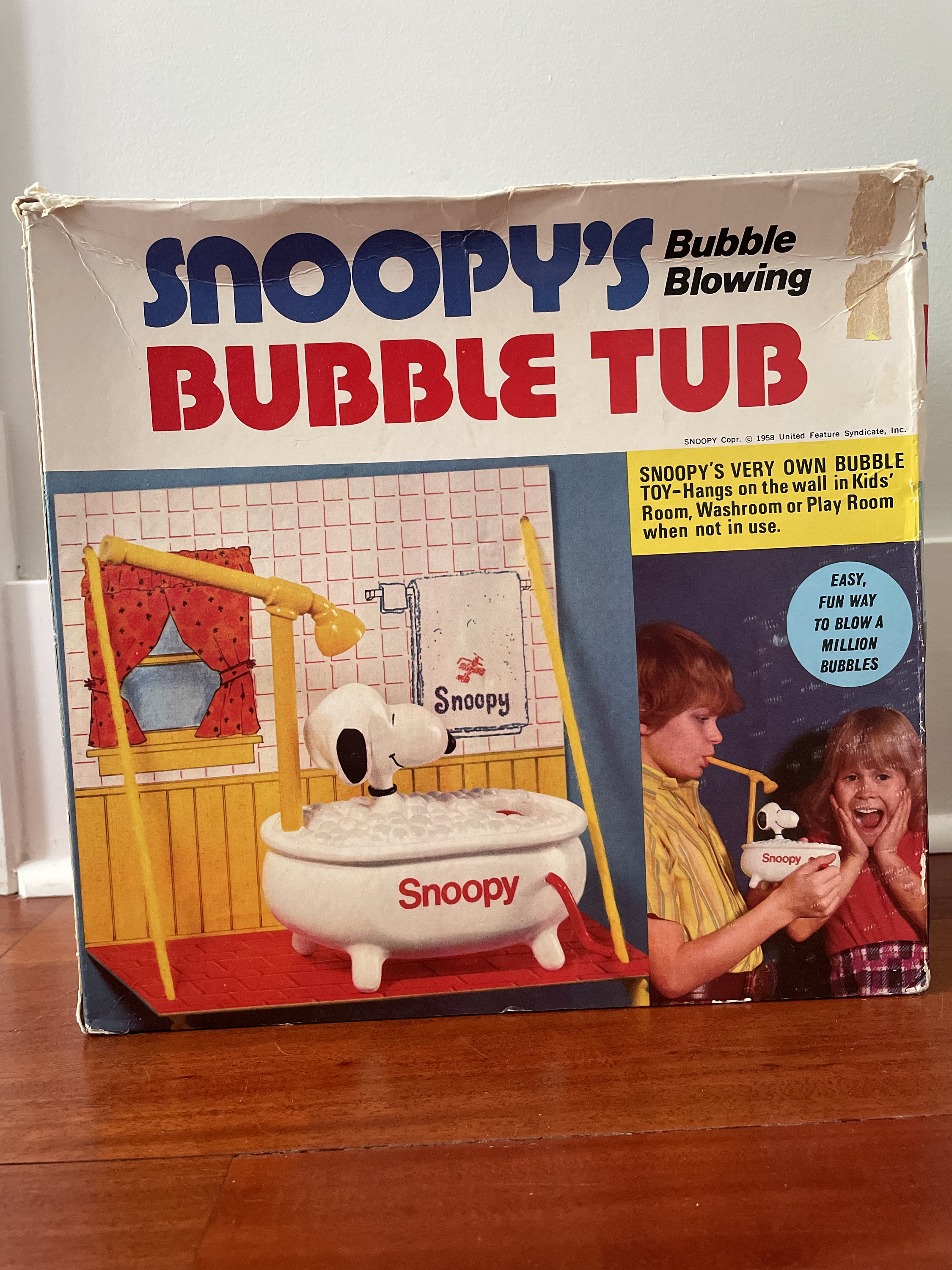 RARE Vintage MIB Peanuts Snoopy Bubble Blowing Tub Toy - Etsy
