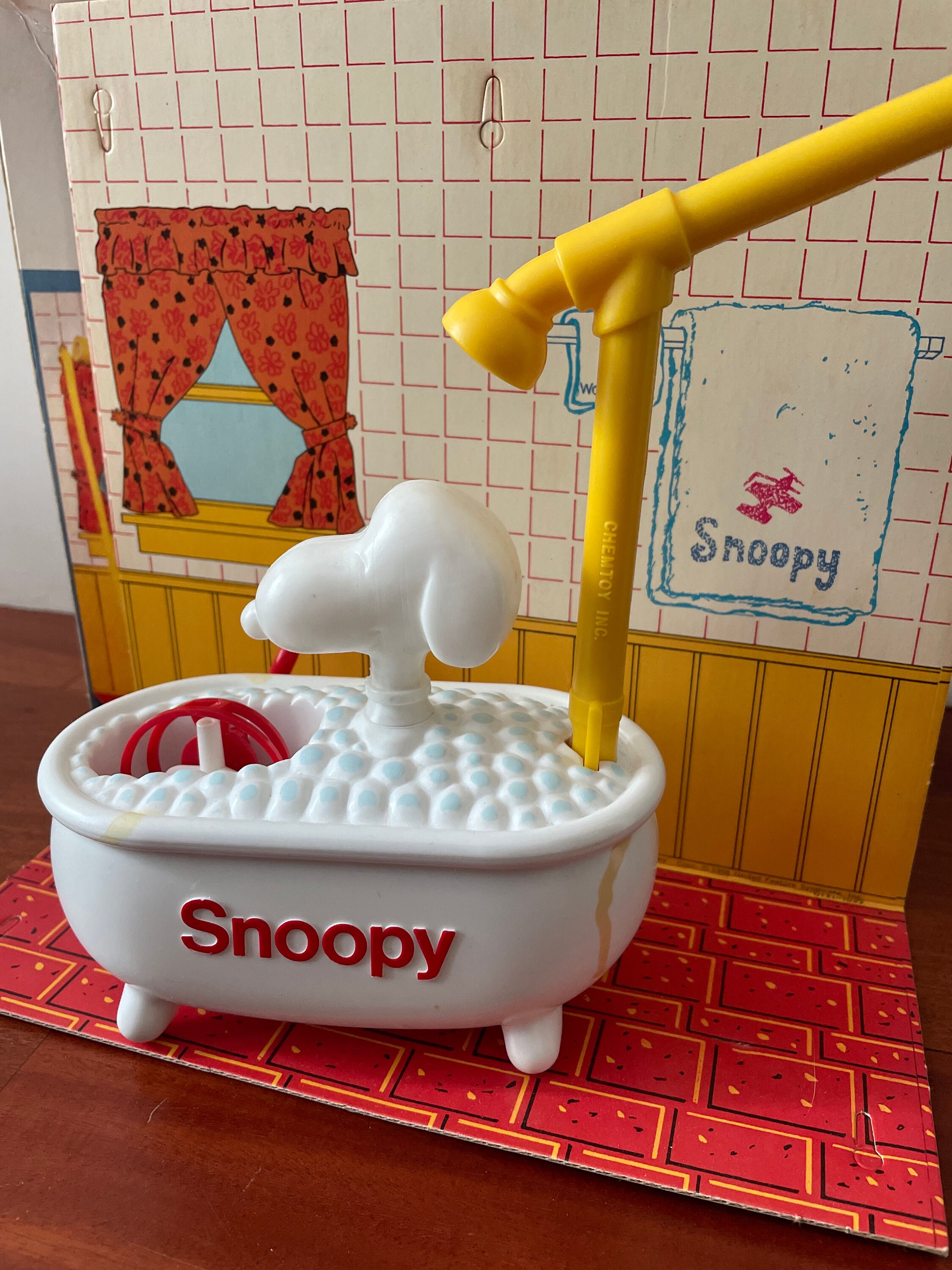 RARE Vintage MIB Peanuts Snoopy Bubble Blowing Tub Toy - Etsy