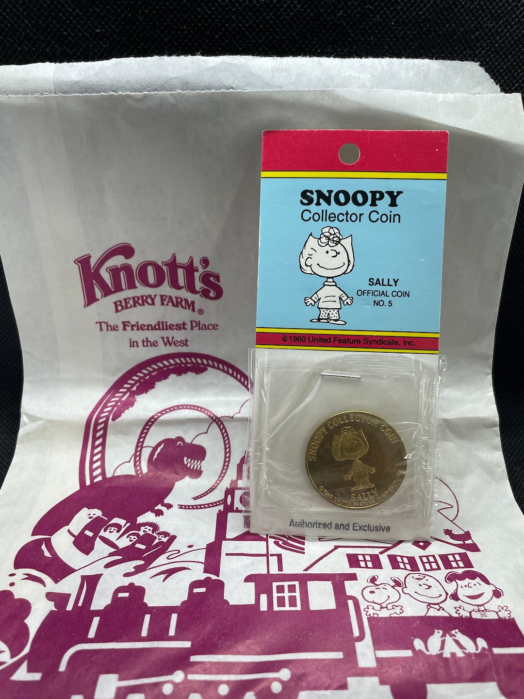 Vintage Knott's Berry Farm Peanuts Sally Brown Collector Coin Mint in ...