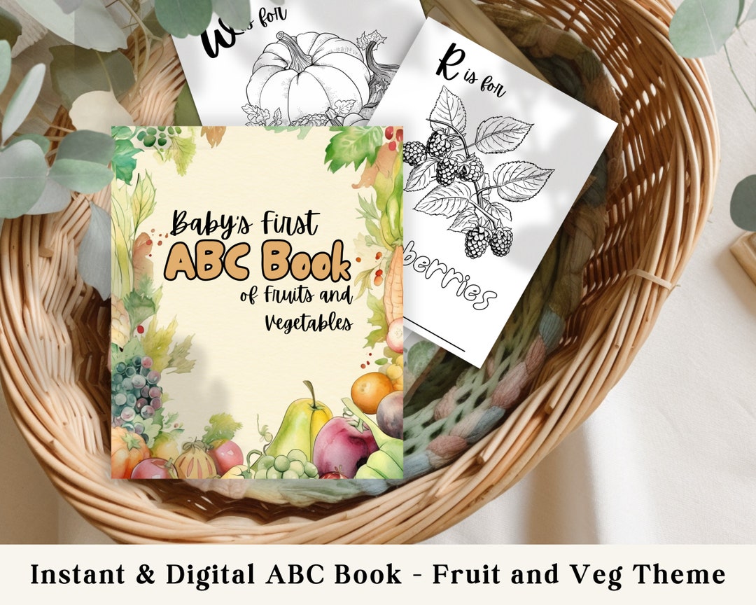 Baby's First ABC Book: Fruits & Vegetables, Memorable Keepsake as ...