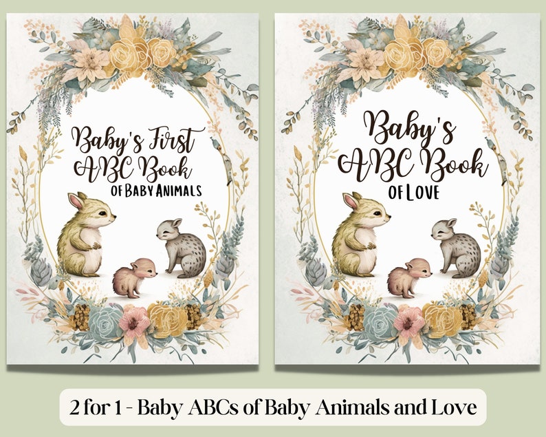 Baby's First Bundle, 2 ABC Books - Baby Animals and Love, Perfect Baby ...