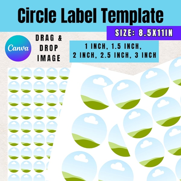 Circle Labels - Etsy