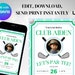 Golf Themed Party Digital Invitation Template | Canva Editable | Kids ...