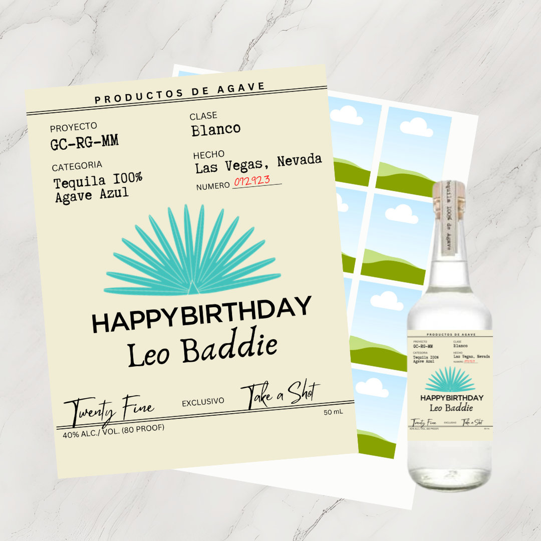 Custom Mini Liquor Labels | Editable Casamigos Party Favors | Print at ...