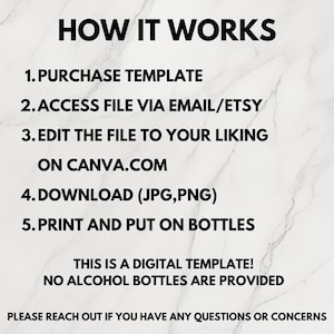 1L Cognac Bottle Label | Custom Alcohol Bottle Labels | Canva Editable ...