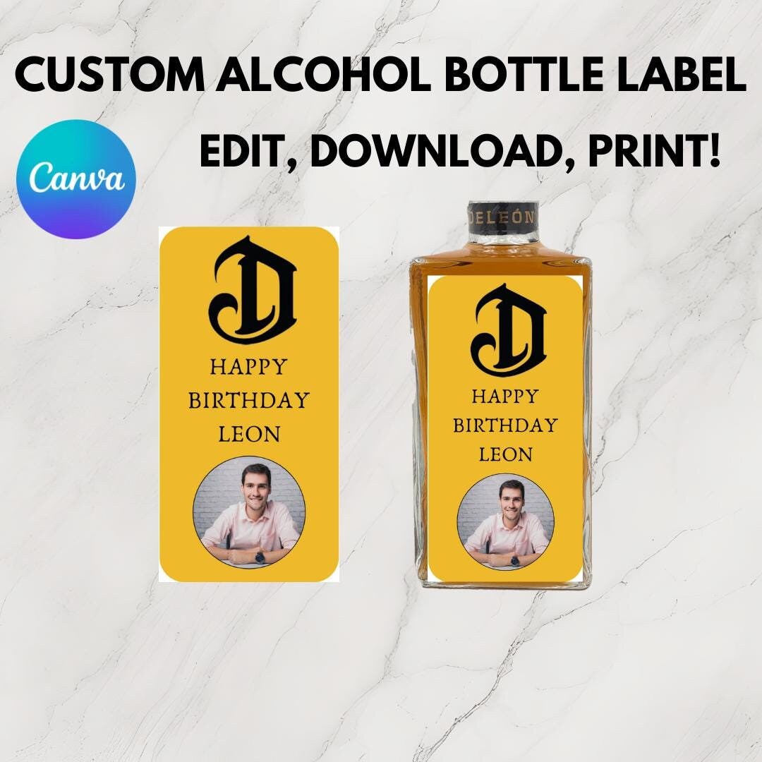 Tequila Liquor Labels | 750ml Bottle Label | Custom Bottle Labels ...