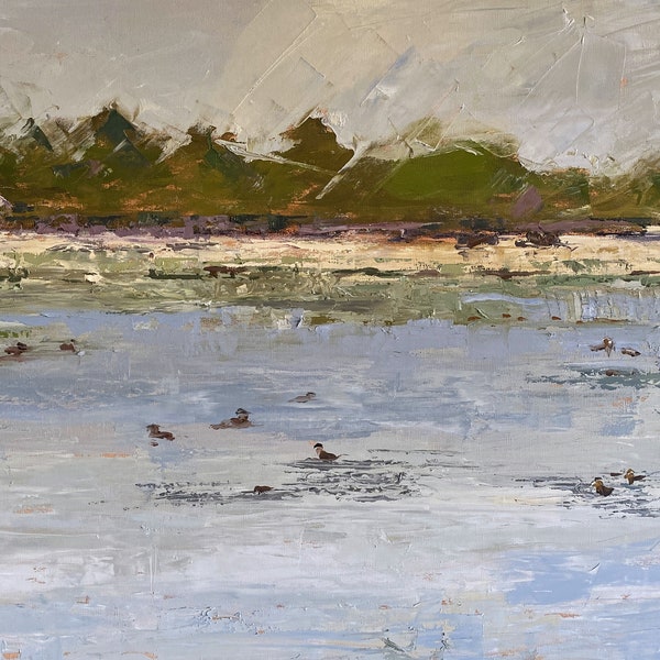 Marsh Scene on Stretched Canvas - Etsy