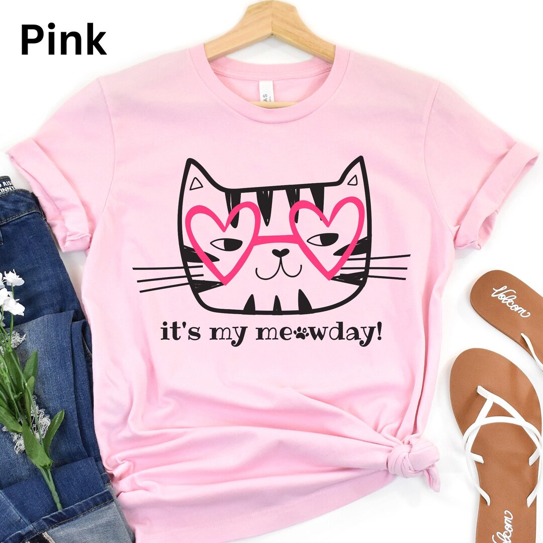 It's My Meowday Kids Birthday Shirt, Girls Birthday Cat T-shirt, Kitten ...