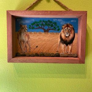 Safari Shadow Box Art - Etsy