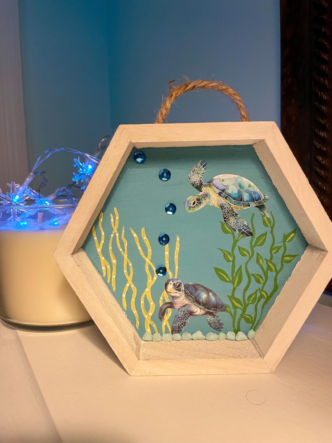 Sea Turtle Shadow Box - Etsy