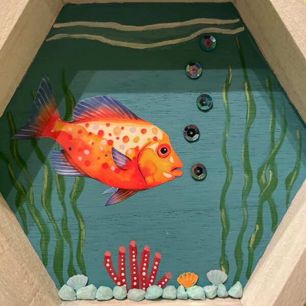 Fish Shadow Box - Etsy