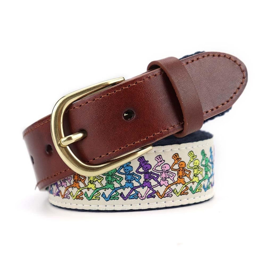 Grateful Dead Skeleton Belt Size 48 - Etsy