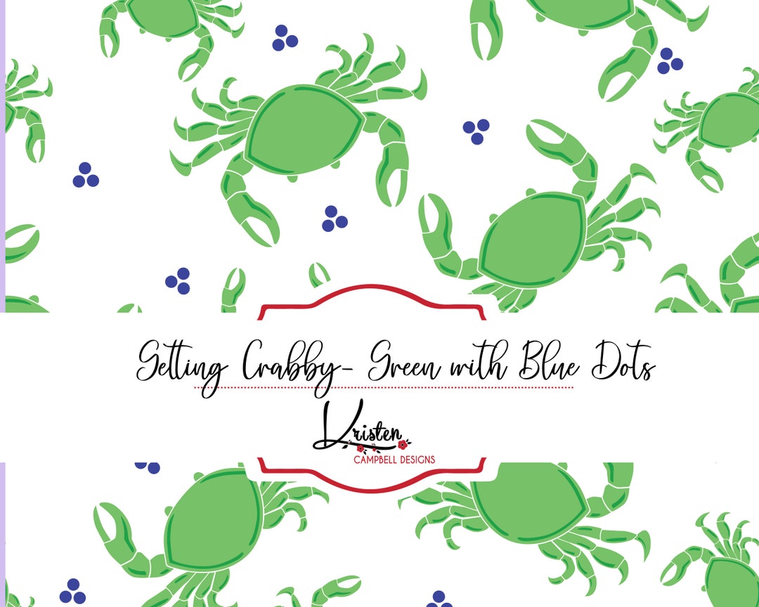 Crab Digital Paper, Seamless Pattern, Digital Scrapbooking Paper ...