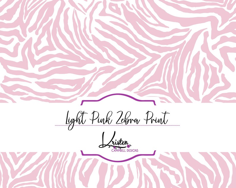 Light Pink Zebra Seamless Pattern, Digital Paper, Scrapbooking Paper ...