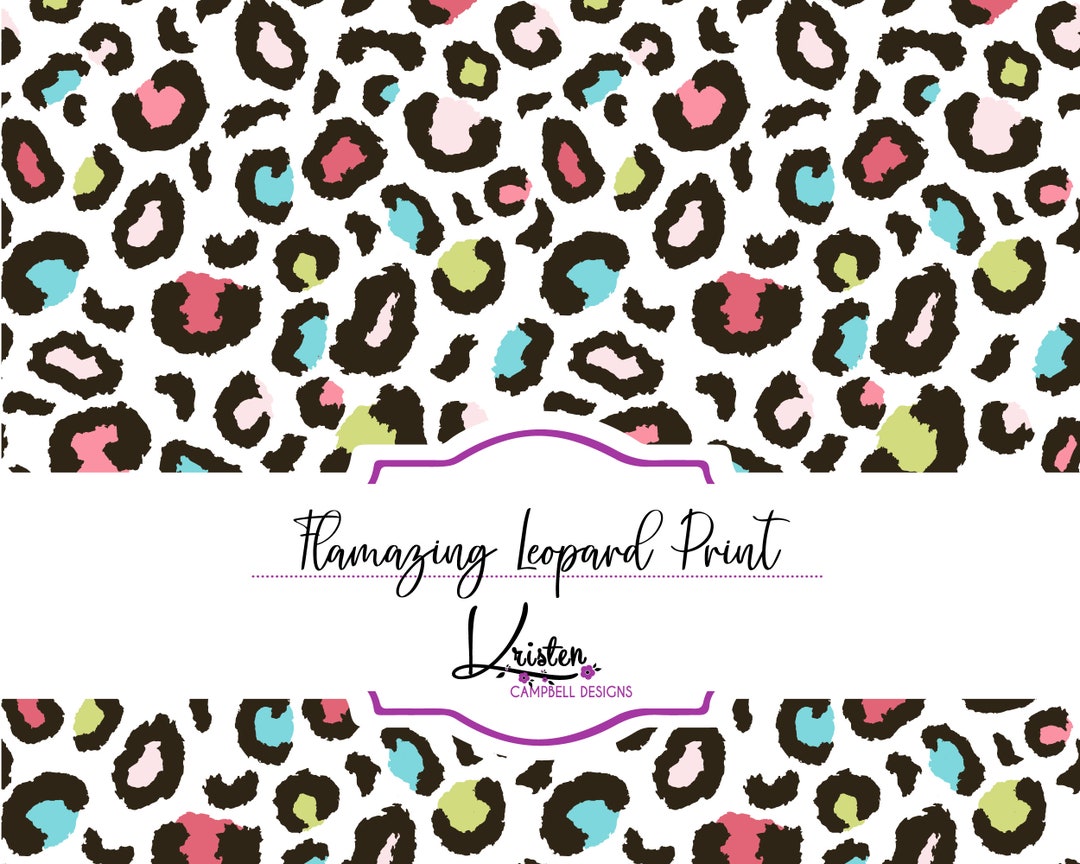 Leopard Animal Print, Seamless Pattern, Digital Scrapbooking Paper ...