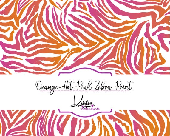 Hot Pink Zebra Paper