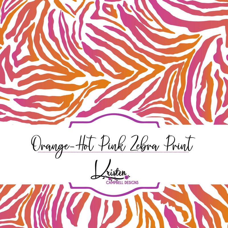 Orange Zebra - Etsy