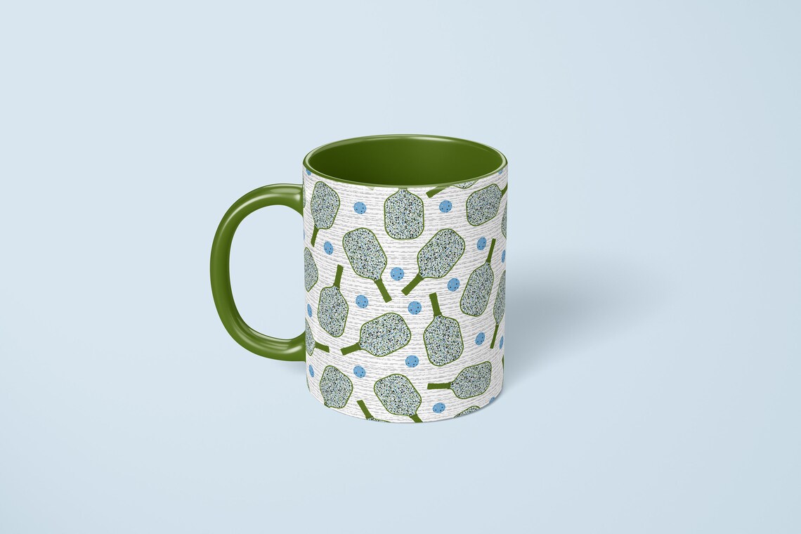 Pickleball Print Seamless Pattern, Digital Scrapbooking Paper, Digital ...