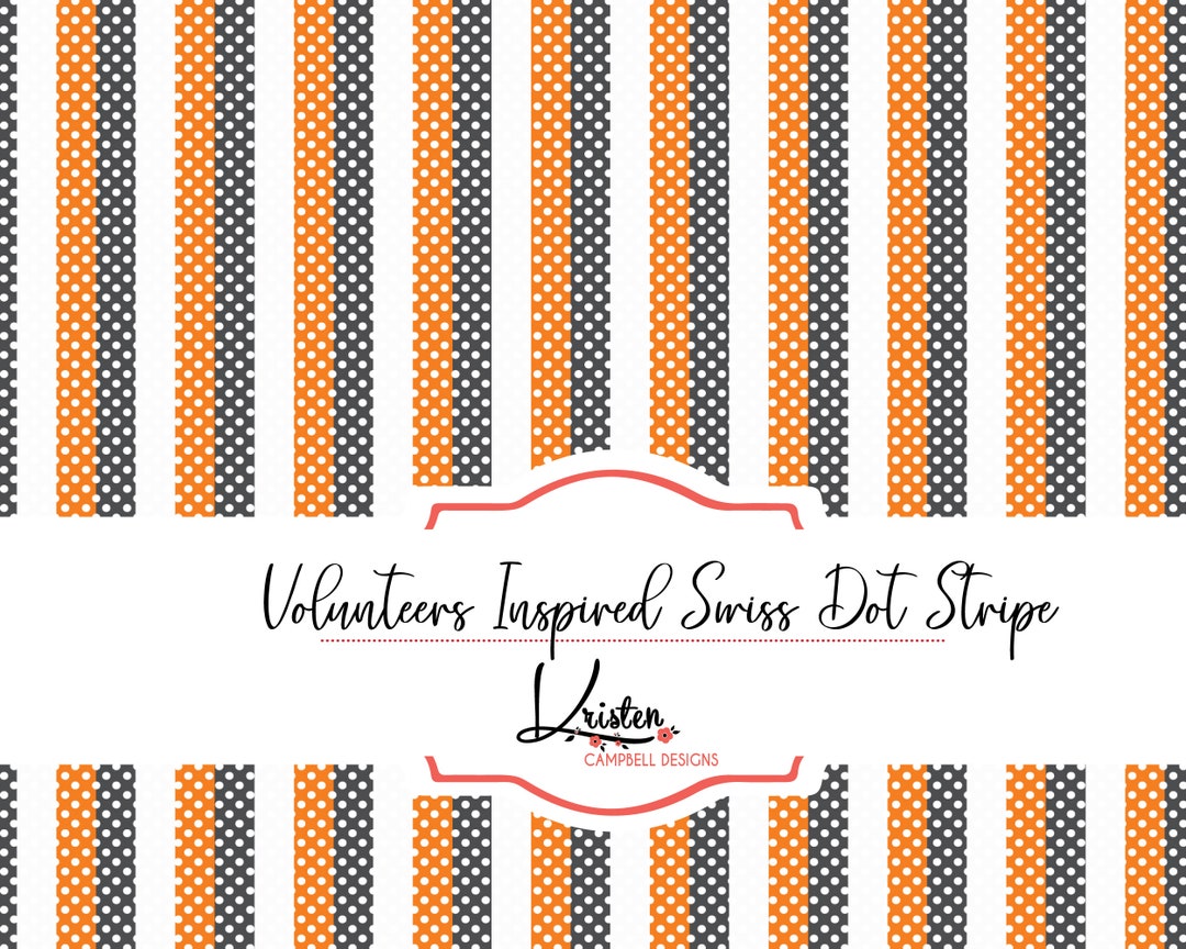 Volunteers Inspired Swiss Dot Stripe Seamless Repeat Digital ...