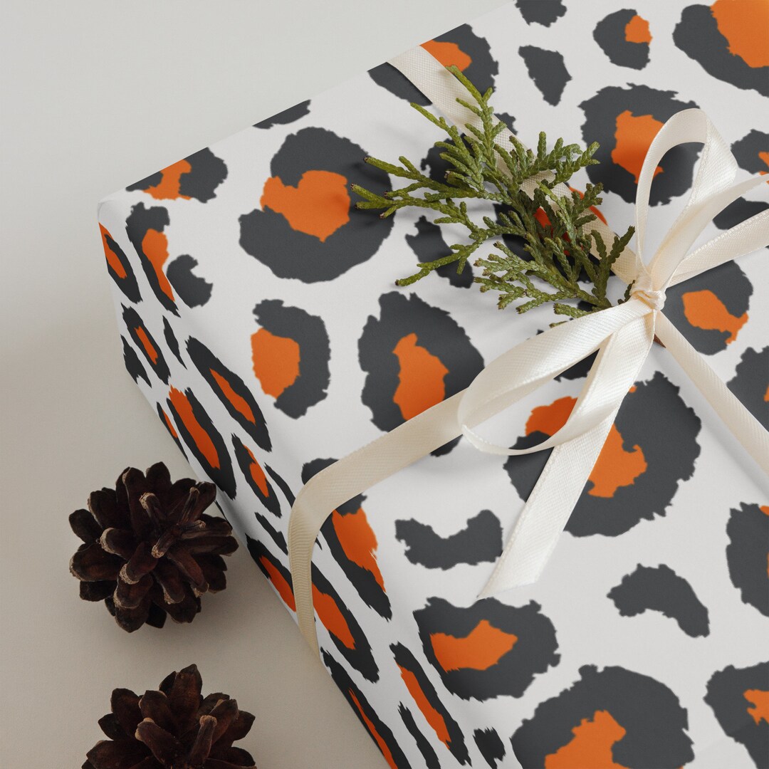 Volunteers Inspired Leopard Print Wrapping Paper Sheets - Etsy