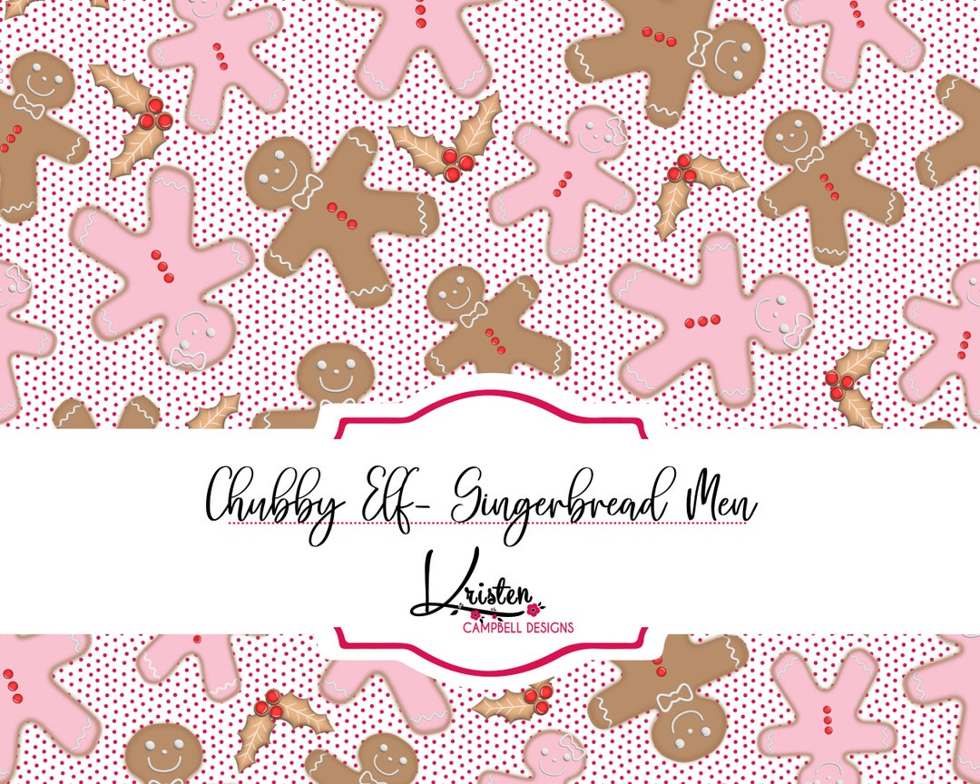Christmas Paper, Gingerbread Men, Digital Scrapbooking Paper, Printable ...