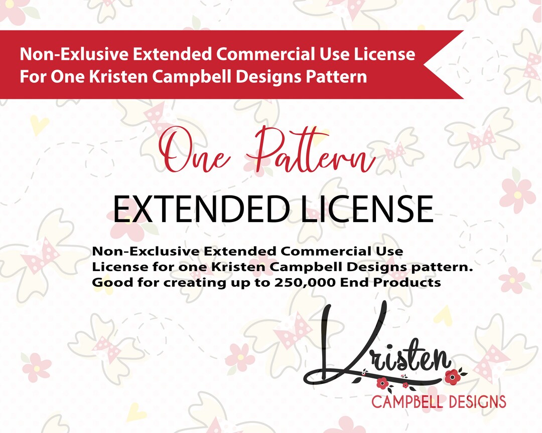 Extended License - Non-exclusive Extended Commercial-use Licenses for ...