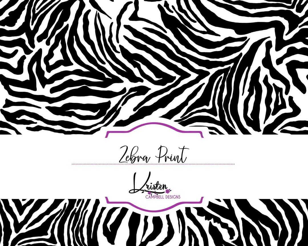 Zebra Digital Paper, Seamless Pattern,printable, Scrapbooking Paper ...