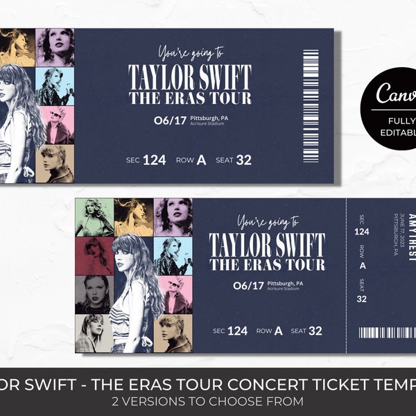 Surprise Eras Ticket - Etsy