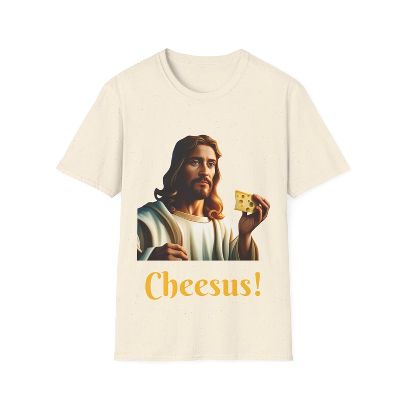 Cheese Lovers T-shirt. Cheesus! - Etsy Australia