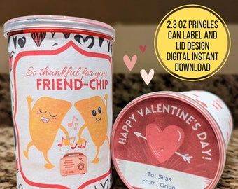 Valentines Day Pringles, Pringles Can Labels, Personalized Pringles Can ...