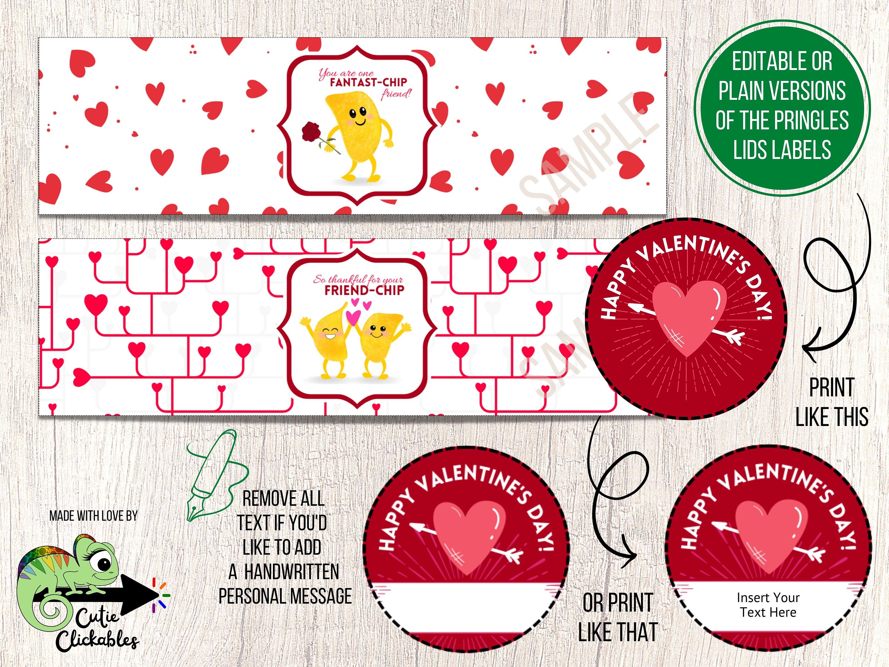 Valentines Day Pringles, Pringles Can Labels, Personalized Pringles Can ...