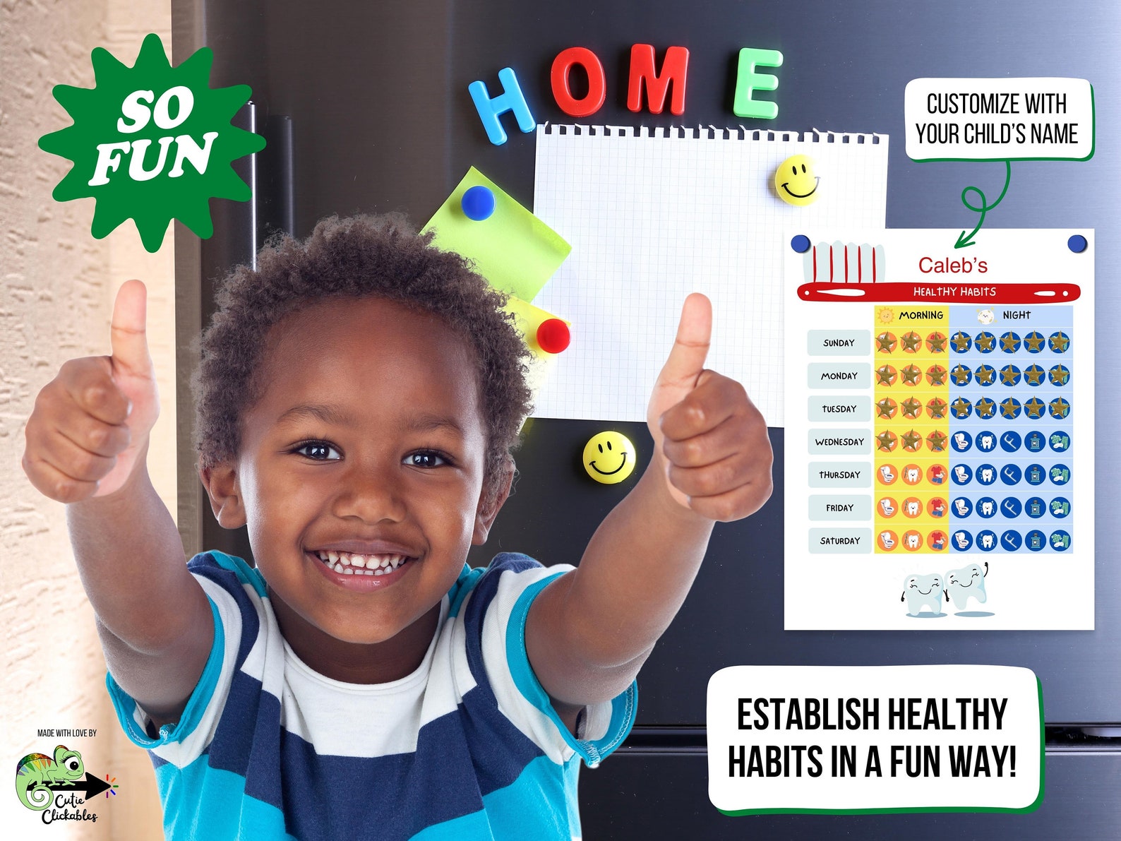 Brush Teeth Printable Chart, Toddler Brushing, Teeth Brushing Chart ...