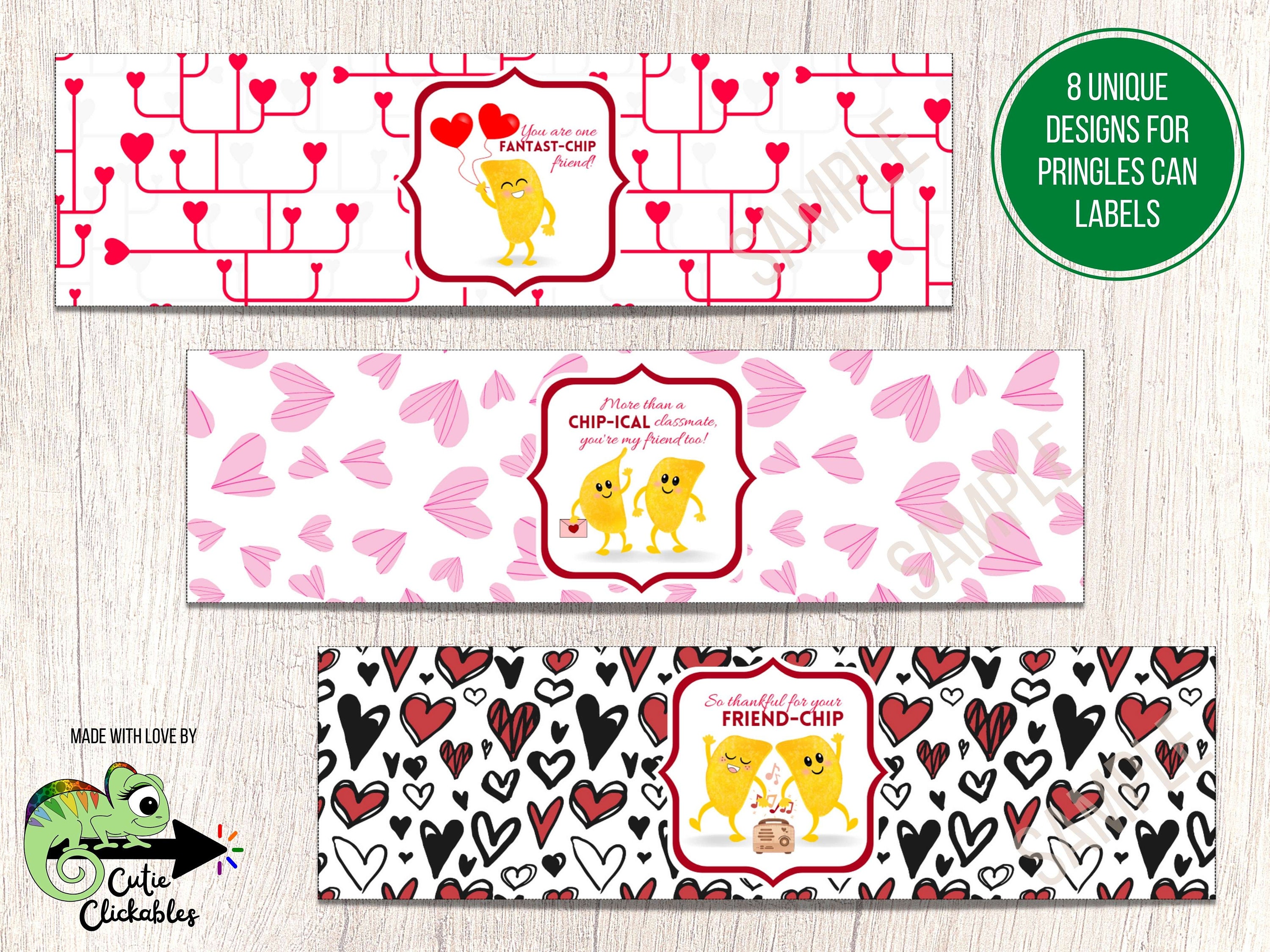 Valentines Day Pringles, Pringles Can Labels, Personalized Pringles Can ...