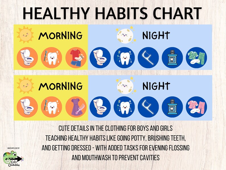 Brush Teeth Printable Chart, Toddler Brushing, Teeth Brushing Chart ...