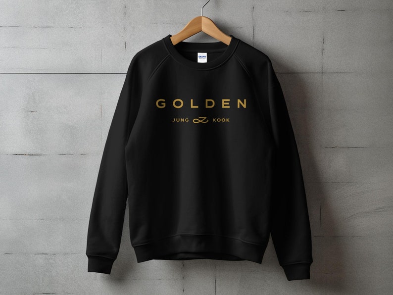 BTS Jungkook Golden Sweatshirt, BTS Merch, Bts Shirt, Bangtan Shirt ...
