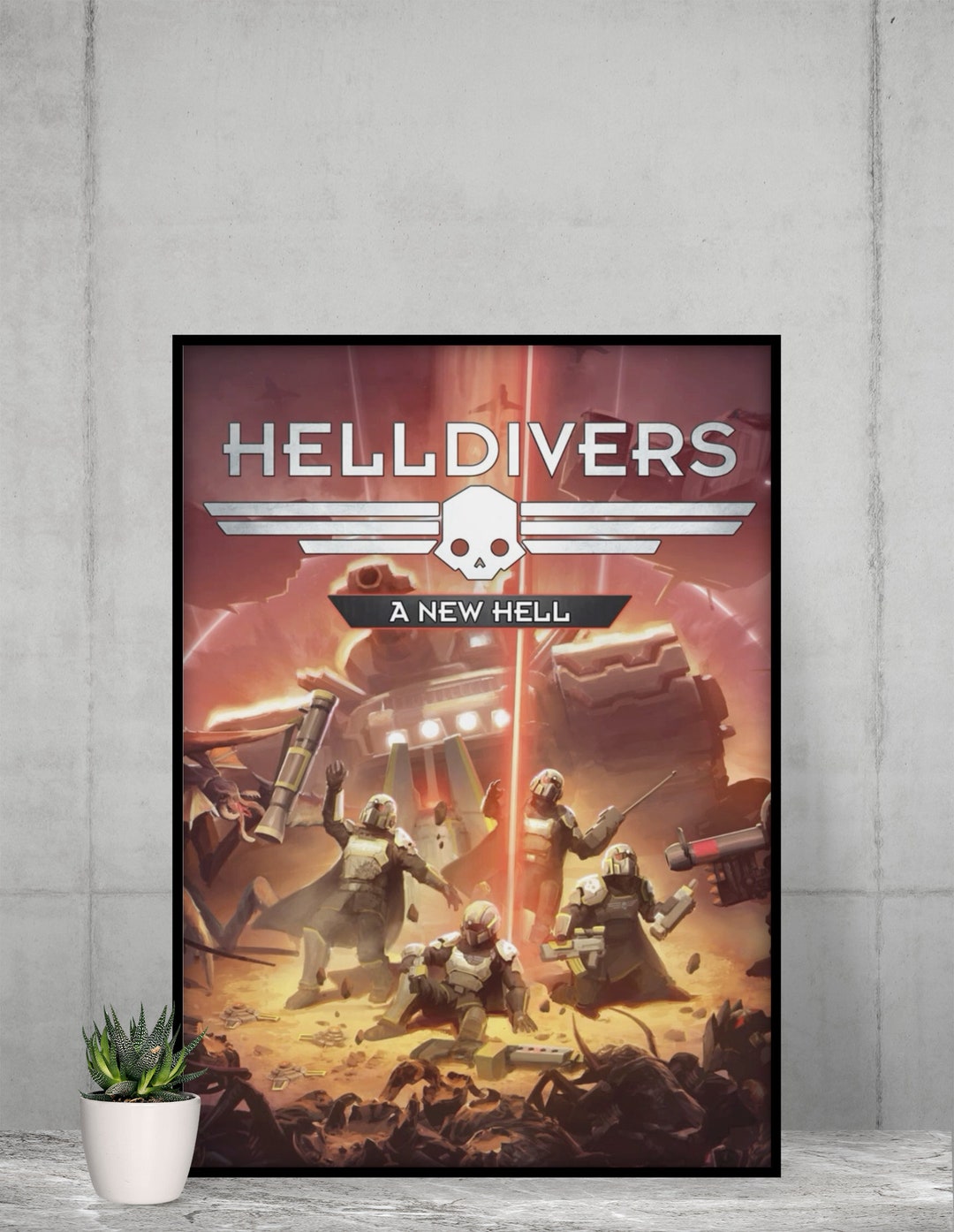 Helldivers 2 Poster, Helldivers Video Game Poster, Hell Divers 2 Gaming Poster, Gaming Gifts ...