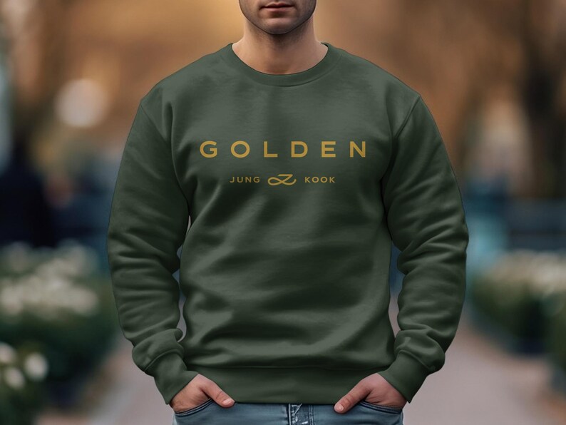 BTS Jungkook Golden Sweatshirt, BTS Merch, Bts Shirt, Bangtan Shirt ...