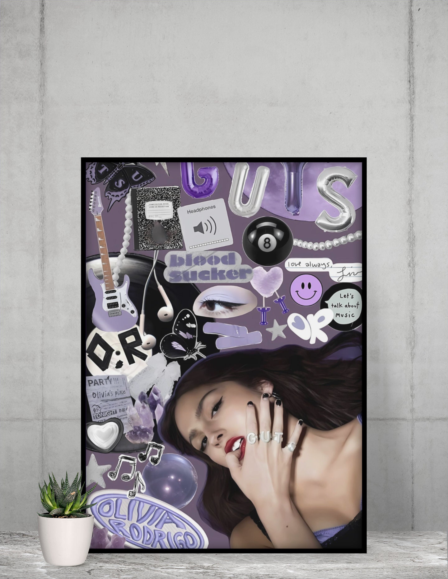 Olivia Rodrigo Guts poster, guts poster, olivia rodrigo Album posters ...