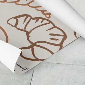 Trendy Croissant Italian Bakery Wall Art Kitchen Decor Cute Italian ...