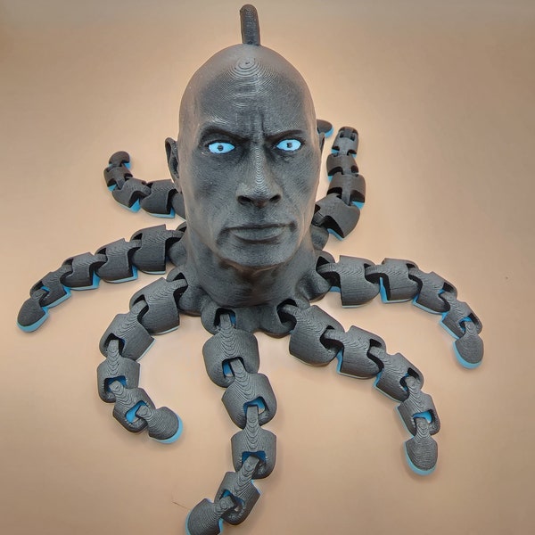 Dwayne Johnson Octopus - Etsy
