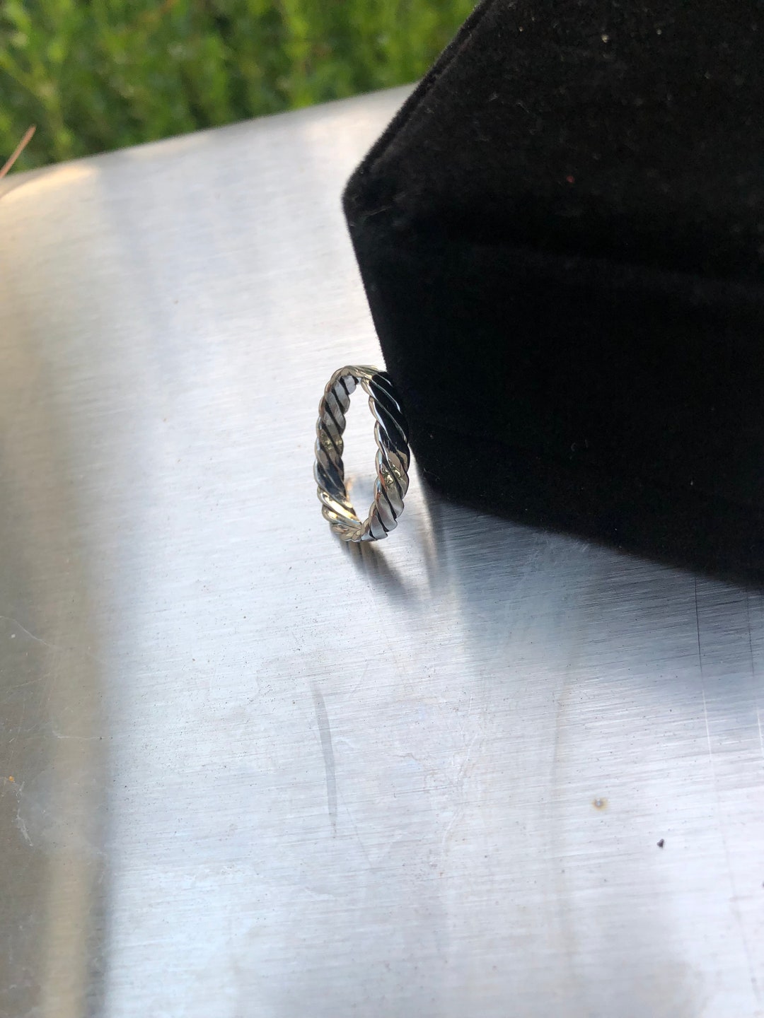 The Aurora Ring ; Handmade Stainless Steel Ring, Women’s Ring ; Mens ...