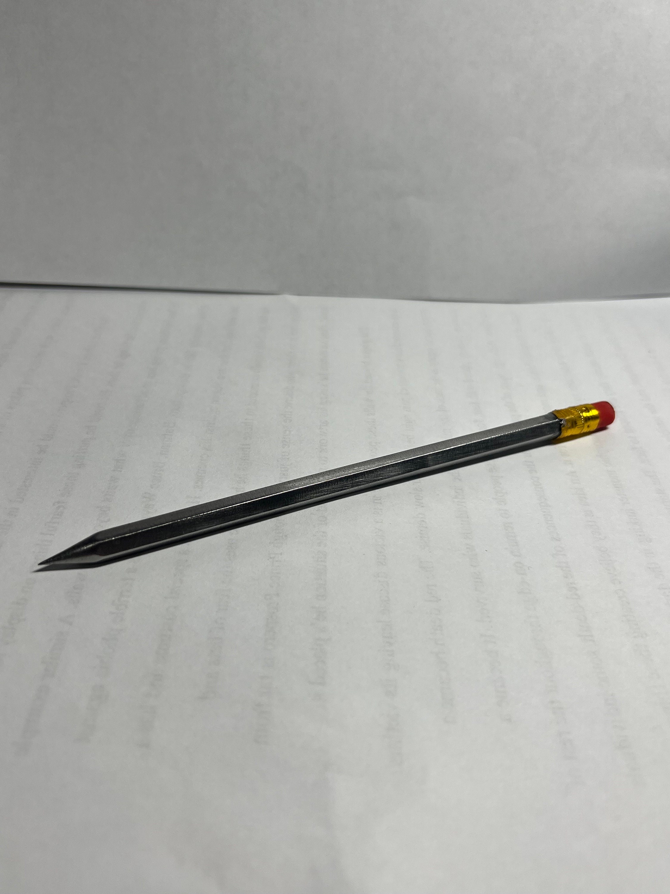 Hand Crafted Metal Pencil, Metallic Pencil, Steel Pencil, Welder Gift ...