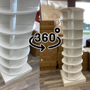 Rotating Wooden 3 Layers Shoe Rack 360 Degrees Space Saving Shoe ...
