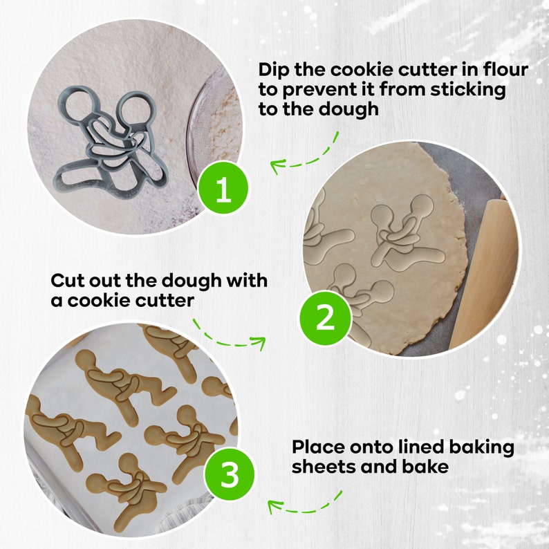 Kama Sutra Cookie Cutter Set of 5, Diffrent Sex Position Bachelorette ...