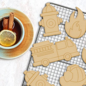 Fire Fighting Cookie Cutter Set of 5 | Fire Hydrant | Fire Extinguisher ...